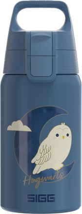 Sigg Edelstahl Trinkflasche Kinder - SHIELD ONE Hedwig 0.5 L - Für kohlensäurehaltige Getränke geeignet - Federleicht - BPA-frei - Sport & Schule - Alu & W