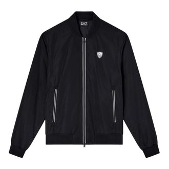 Emporio Armani Premium Shield Nylon Bomber Jacket - - Jackets - Herren - Schwarzk - 2XL