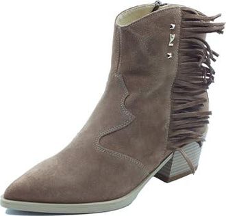 Nero Giardini E615131D Velour MOU Chaussures Texan pour femme en daim avec talon, marron, 36 EU