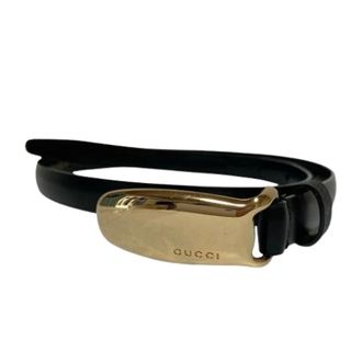 Gucci Pre-owned Vintage Standard Belt - Femme - Pre-owned - Noir - Taille: ONE Size