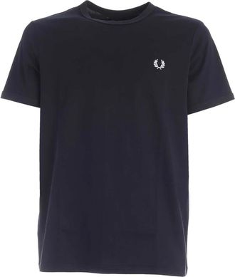 Fred Perry Homme, Tops, Bleu, Taille: S Ringer T-Shirt