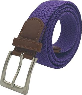 Migura Ceinture tressée élastique pour homme et femme Ceinture élastique extensible Sangle de travail Golf Casual Tactique Tissu Nylon Réglable Ceinture Viol