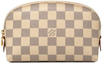 Louis Vuitton Pre-owned Damier Azur Pouch - Femme - Pre-owned - Beige - Taille: ONE Size