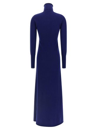Tom Ford Cashmere Ribbed Polo Dress - Navy
