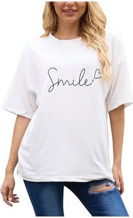 Generic T-shirt d&eacute;t&eacute; pour femme, t-shirt &agrave; manches courtes, t-shirt basique, haut de sport, t-shirt de baseball pour femme, adolescente, fille, haut basique, 