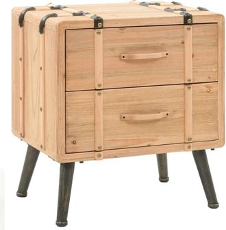 vidaXL Nachttisch Massivholz Tanne 50x35x57 cm - Vidaxl