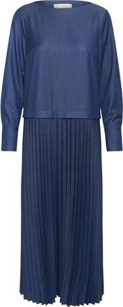 Inwear Femme, Robes, Bleu, Taille: 38 FR Robes Midi