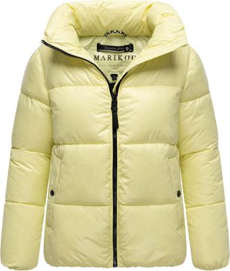 Marikoo Damen Winterjacke Hazalee im Puffer-Stil mit glänzender Optik