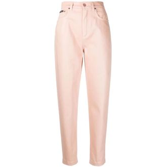 Dolce & Gabbana Rosa Tapered High-Waisted Hose - - Trousers - Damen - Rosa - S