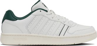 K-Swiss Herren Court Palisades Sneaker, Bright White/Posy Green/Snow White, 44 EU