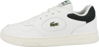 Lacoste Herren Low-Top Sneaker T-Clip 0120 2 SMA, M&auml;nner Halbschuhe,schn&uuml;rschuhe,schn&uuml;rer,Business,Freizeit,WHT/DK GRN (1R5),42.5 EU / 8.5 UK