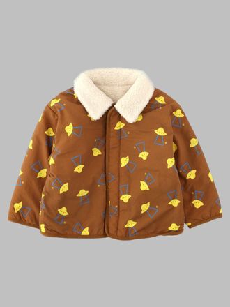Bobo Choses Reversible Pixel Abduction Print Jacket - Brown