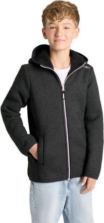 F.lli Campagnolo Strickfleecejacke (1-St) mit fester Kapuze, aus Polyester, sportlicher Stil