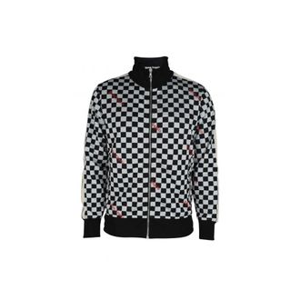 Palm Angels Checkerboard Weste - - Sweatshirts & Hoodies - Herren - Schwarzk - M