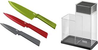 Kuhn Rikon Colori Utensilienhalter und Messerblock Set 4-teilig