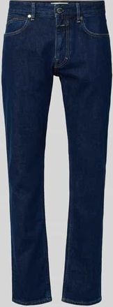 Closed Straight Fit Jeans mit Logo-Patch