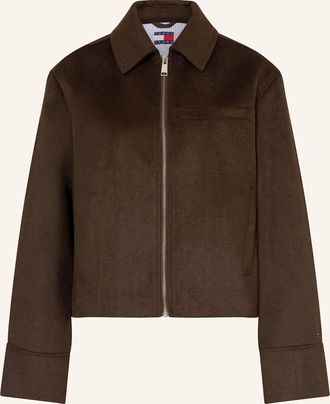 Tommy Jeans Kastenjacke braun