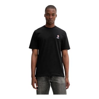Msgm Roses Patch T-shirt - - Tops - Herren - Schwarzk - L