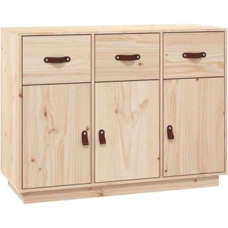 vidaXL vidaXL Buffet 100x40x75 cm Bois massif de pin