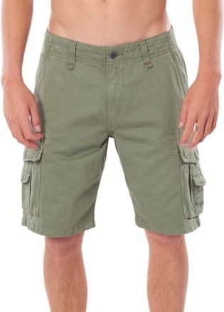 Rip Curl Rip Curl - Short Cargo Classic Surf Trail pour Homme - Logo sérigraphié, poches multiples, poche arrière à rabat - 100% Coton