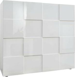 Calicosy Unbekannt Vente-Unique - Buffet Haut Calisto - 2 Portes - Blanc laqu&eacute;