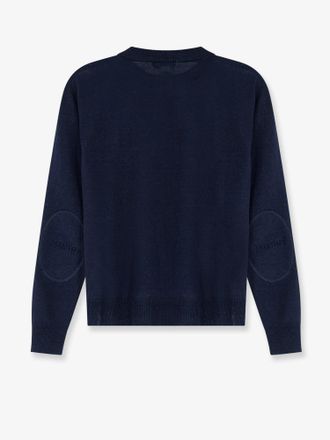 Max Mara Womens Sweater Fervore Linen Blue