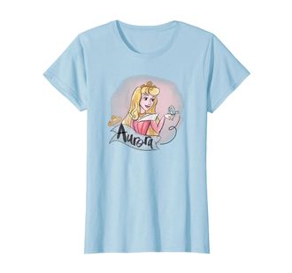 Disney Sleeping Beauty Princess Aurora in Pink Dress T-Shirt T-Shirt