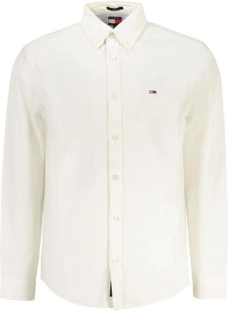 Tommy Hilfiger Homme, Chemises, Blanc, Taille: XL Chemise Homme en Coton Blanc Style Classique