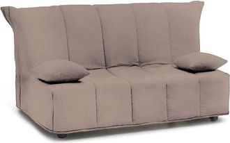 Dmora Dmora - Schlafsofa Dabald, 2-Sitzer-Sofa, 100% Made in Italy, Wohnzimmersofa mit Trolley-&Ouml;ffnung, aus gepolstertem Stoff, inklusive Kissen, Cm