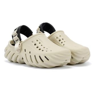 Crocs Sabots Echo Unisexes en Bois, Os Noir, 40/43 EU