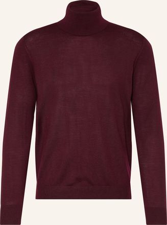 Strokesman's Strokesmans Rollkragenpullover Aus Merinowolle rot