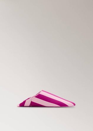 Mango Gestreifter Zueco mit Nahtdetail fuchsia - Damen - 36 - MANGO