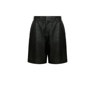 Saison 1865 ulyss leder-bermudashorts - schwarz