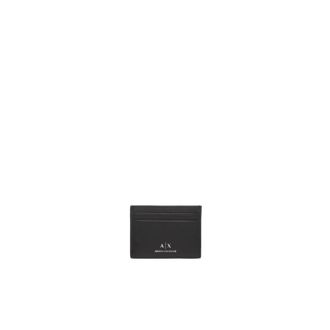 A|X Armani Exchange Homme, Accessoires, Noir, Taille: ONE Size Porte-cartes en cuir