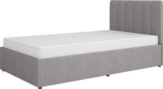 Mirjan24 Polsterbett mit Bettkasten Montik MV12, Bett mit Lattenrost f&uuml;r Schlafzimmer, Bettgestell, Schlafm&ouml;bel (Cloud 82, 140 x 200 cm)