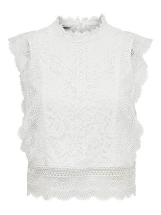 Only Blusentop Karo (1-tlg) Spitze