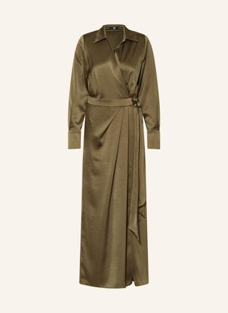 Riani Riani Wickelkleid Aus Satin gruen