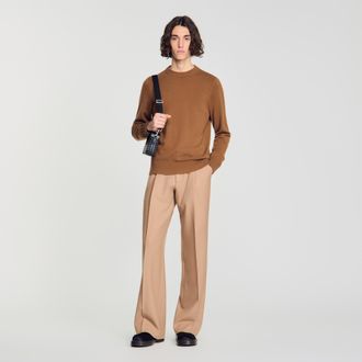 Sandro Kaschmirpullover mit Rundhals