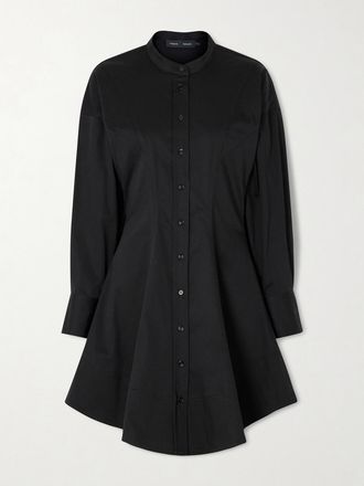 Proenza Schouler Janan Minikleid Aus Satin Aus Einer Baumwollmischung - Schwarz