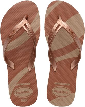Havaianas Damen HAV Elegance Print Flip-Flop, rose gold, 39/40