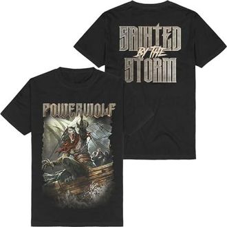 Powerwolf Sainted by The Storm Homme T-Shirt Manches Courtes Noir L