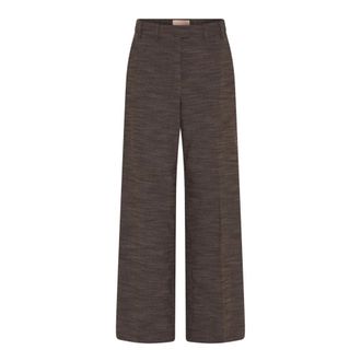 Gustav Wide Hosen - - Trousers - Damen - Braun - S