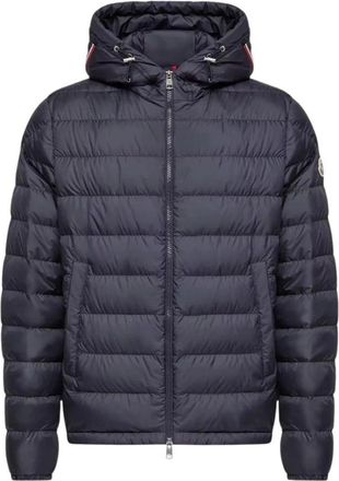 Moncler Homme, Vestes, Bleu, Taille: XL Vermeille Hooded Short Down Jacket