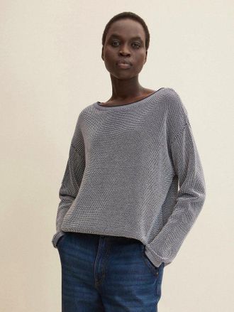 Tom Tailor Strickpullover Pullover & Strickjacken Loose Fit Strickpullover aus Bio-Baumwolle