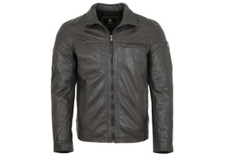 Otto Kern Lederjacke OK-504 OTTO KERN- Herren Lederjacke Lammnappa anthra