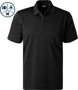 Ragman Herren Polo-Shirt schwarz