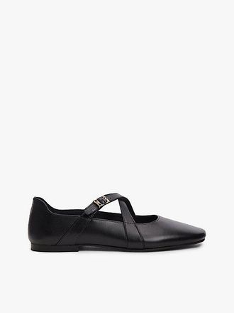 Tommy Hilfiger Mary Janes en cuir &agrave; brides crois&eacute;es