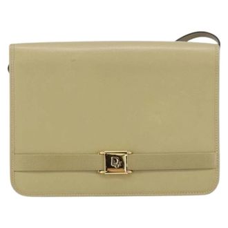 Dior Sac &agrave; bandouli&egrave;re vintage Pre-owned - Femme - Pre-owned - Beige - Taille: ONE Size