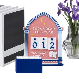 Generico Buchz&auml;hler | 3D-Druck mit Zahlenkarten | Zimmerdekoration mit Lesebuch | f&uuml;r Damen / Herren / Leser / Schreiben / Lehrer / Zuhause / B&uuml;ro / Schule