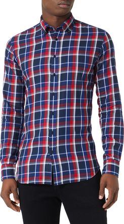 Seidensticker Herren Business Hemd - B&uuml;gelfreies Hemd mit sehr schmalem Schnitt - X-Slim Fit - Langarm - Button Down Kragen - 100% Baumwolle